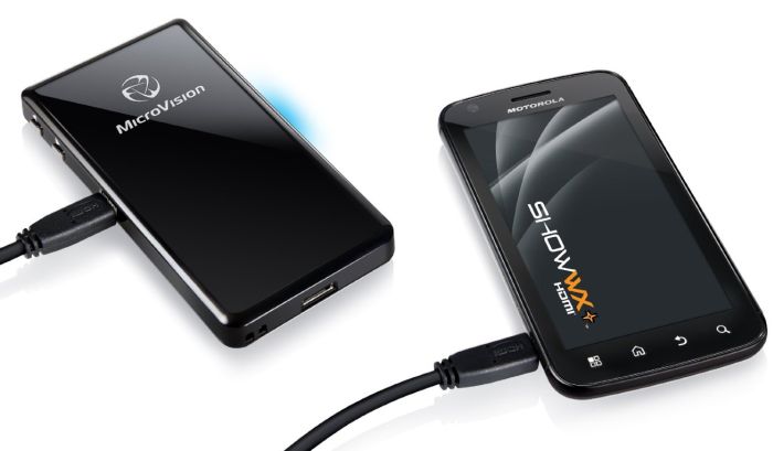 Microvision SHOWWX+ HDMI Laser Pico Projector