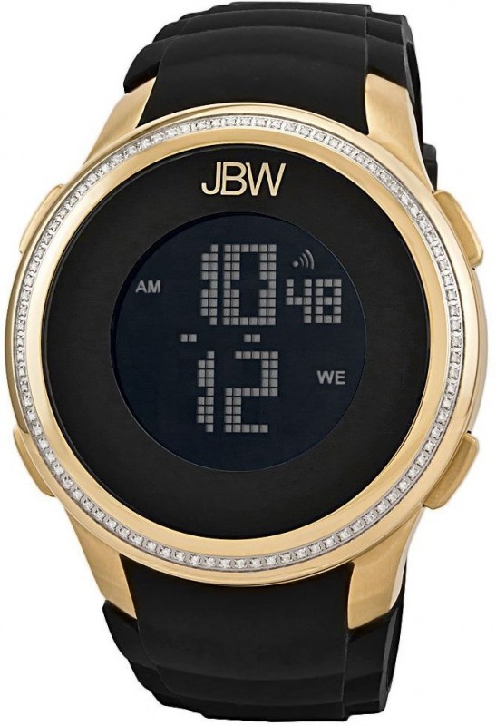 Men’s Chronograph Brushed Gold Digital Diamond Watch