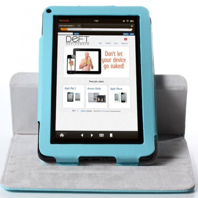 Rotating Blue Kindle Fire Case