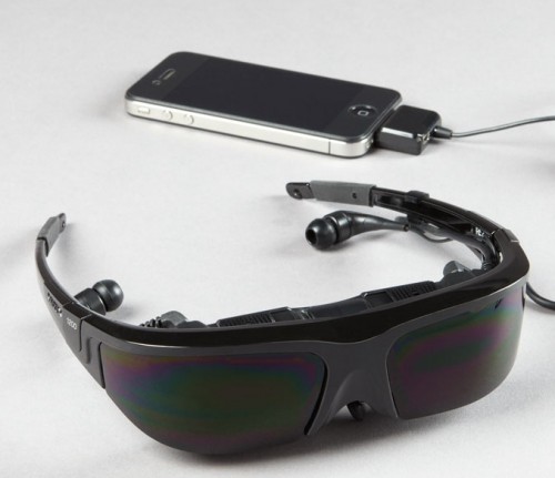 Large Display Video Glasses