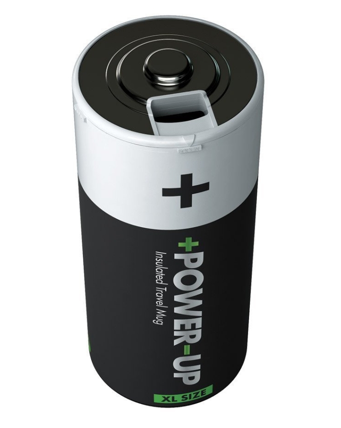 Travel Flask Battery Shaped Insulated Travel Mug
