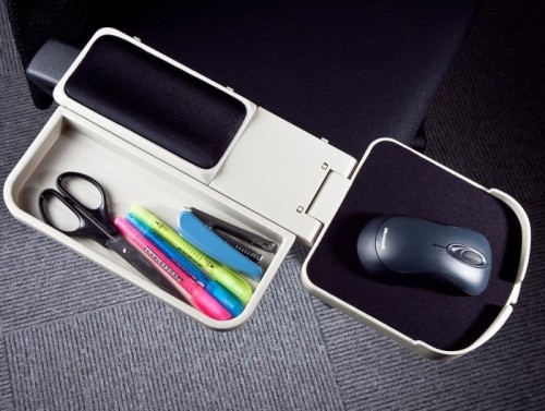 Chair Arm-mounted Mouse Platform