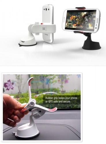 ExoGear ExoMount 2 Universal Windshield Dashboard Car Mount Cradle Holder