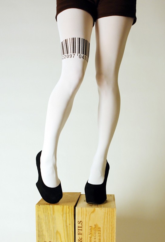 Screen Printed Microfiber Tights