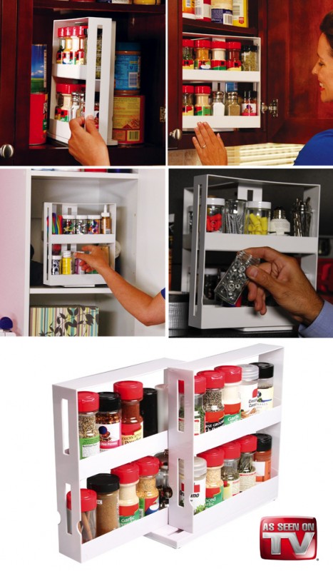Space Saving Spice Rack System