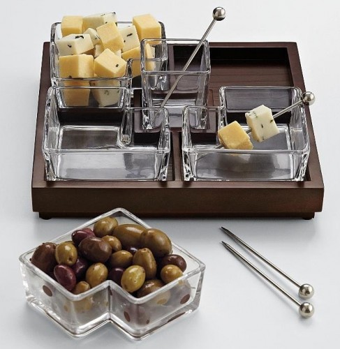 Cubist appetizer serving set