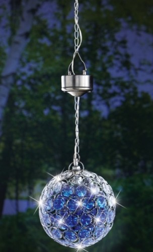 Solar Hanging Pendant Ball Outdoor Accent Light