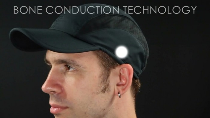 Bluetooth Bone Conduction Headset in a Hat