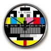 Television Station Wall Clock