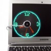 USB LED Clock Fan
