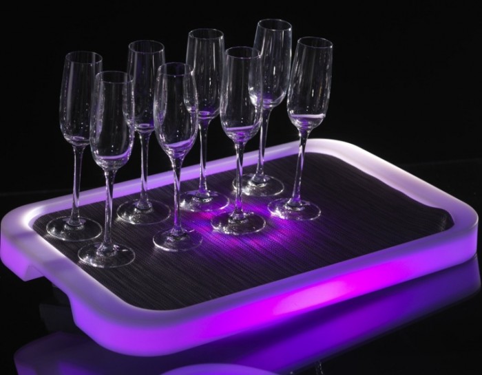 TRON RECTANGLE LED lighted serving tray