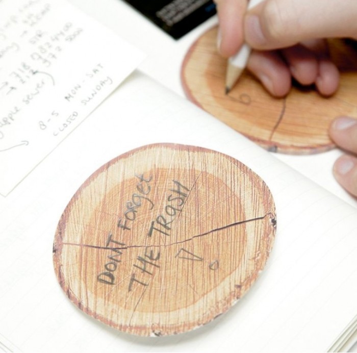 Wood Grain Sticky Notes