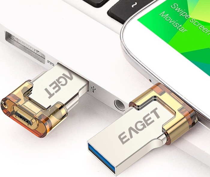 64GB USB 3.0 / Micro USB Intelligent Flash Drive for Android ...