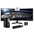 Six Monitor Computer and Six LED Display Array