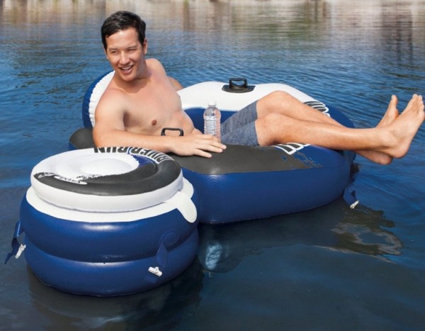 Lounge Inflatable Floating Water Tubes and Cooler