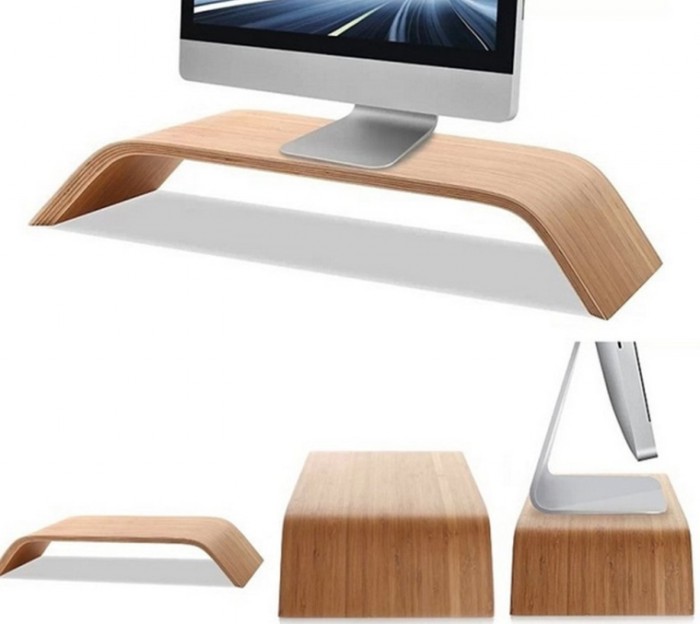 Monitor Stand Universal Monitor Arm Multilayer Solid Wood