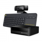 Azulle Quantum Byte Logitech K400 Plus Keyboard Logitech HD Pro Webcam ...