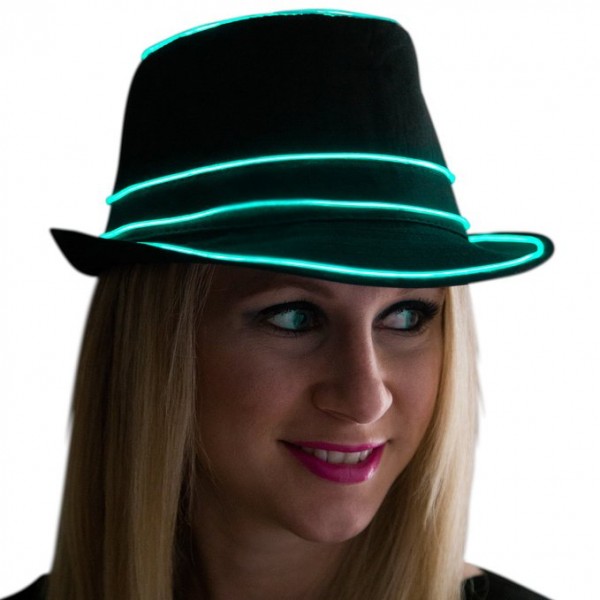 Neon Nightlife Light Up Fedora