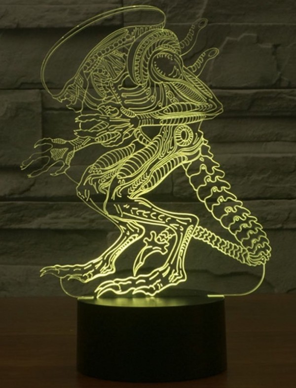 3D 7-Color Gradual Changing LED Light Desklamp