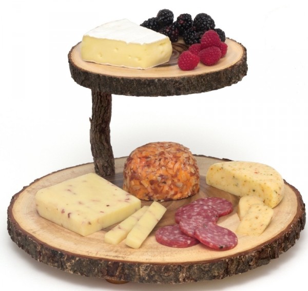 Tree Bark Cheese Board Serving Tray