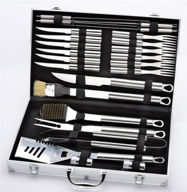Premium 24 Pieces Stainless Steel BBQ Set