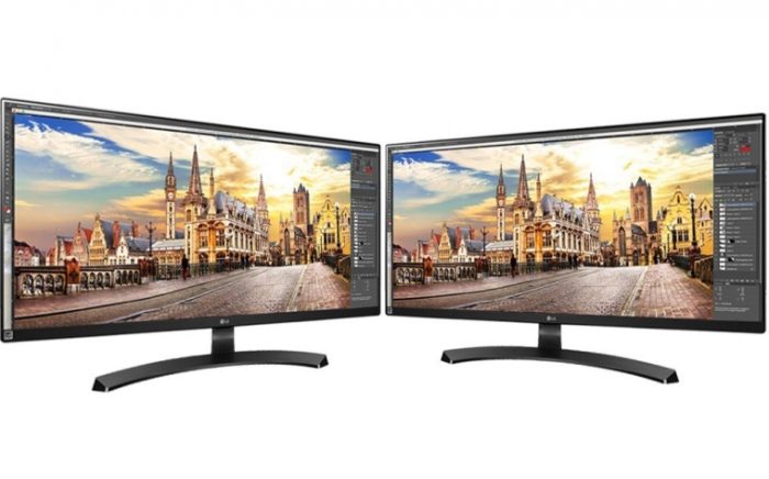 LG (34UM68) 21:9 FHD IPS 34″ Dual Monitor Workspace Bundle