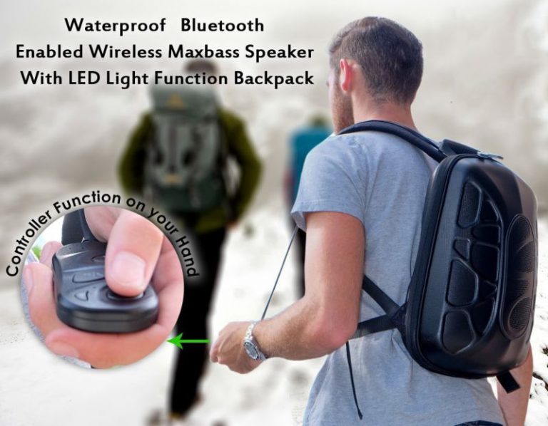 Waterproof Lightweight Bluetooth Enabled Wireless Maxbass Speaker LED ...