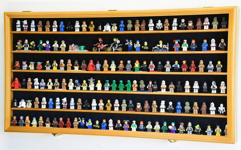180 Lego Men Legos Mini Figures Minifigures Display Case Cabinet – Lockable