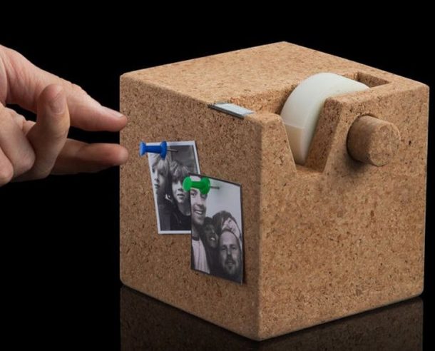 Cork Cube Tape Dispenser