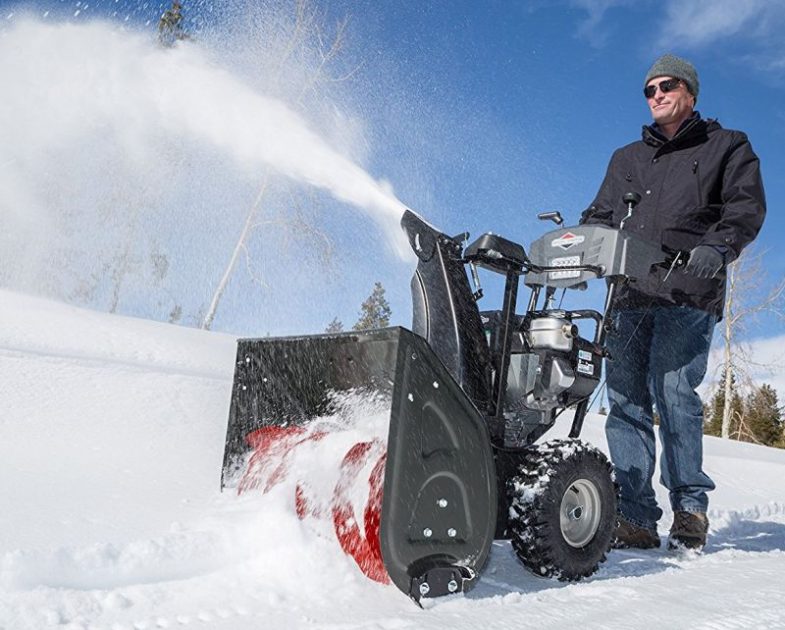 Dual-Stage Snow Thrower with 306cc Engine and Electric Start
