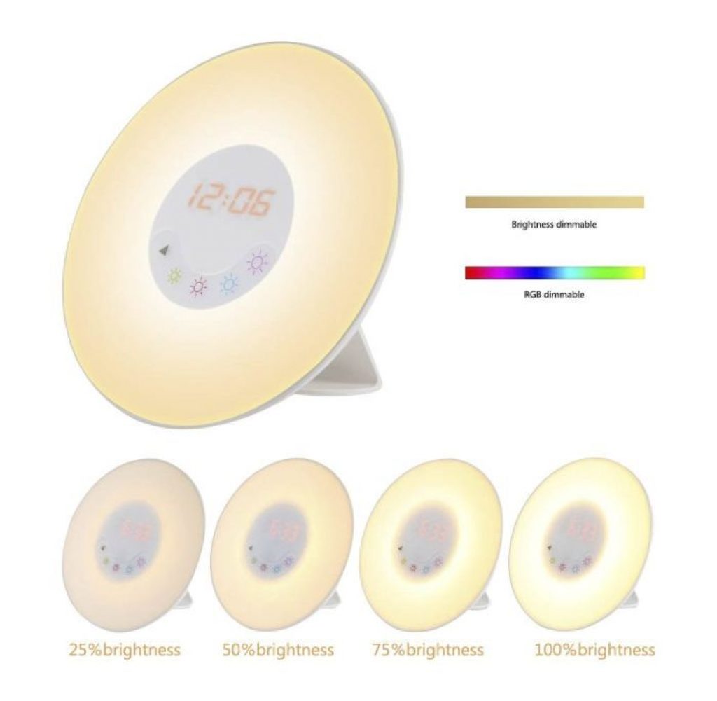 Sunrise Simulation Alarm Clock with Natural Wake-up Light