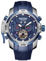 Reef Tiger Sport Watch Mens Blue Dial Steel Luminous Automatic Watch