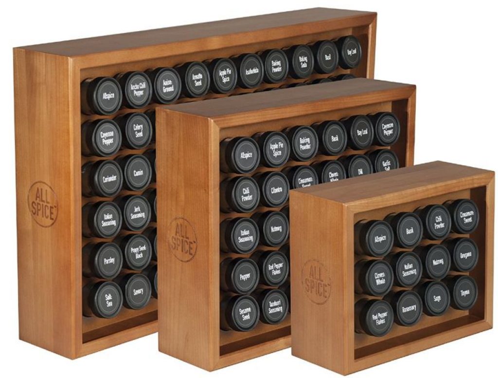 AllSpice Wooden Spice Rack