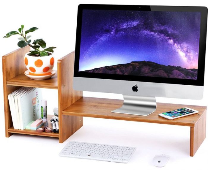 Bamboo Monitor Stand