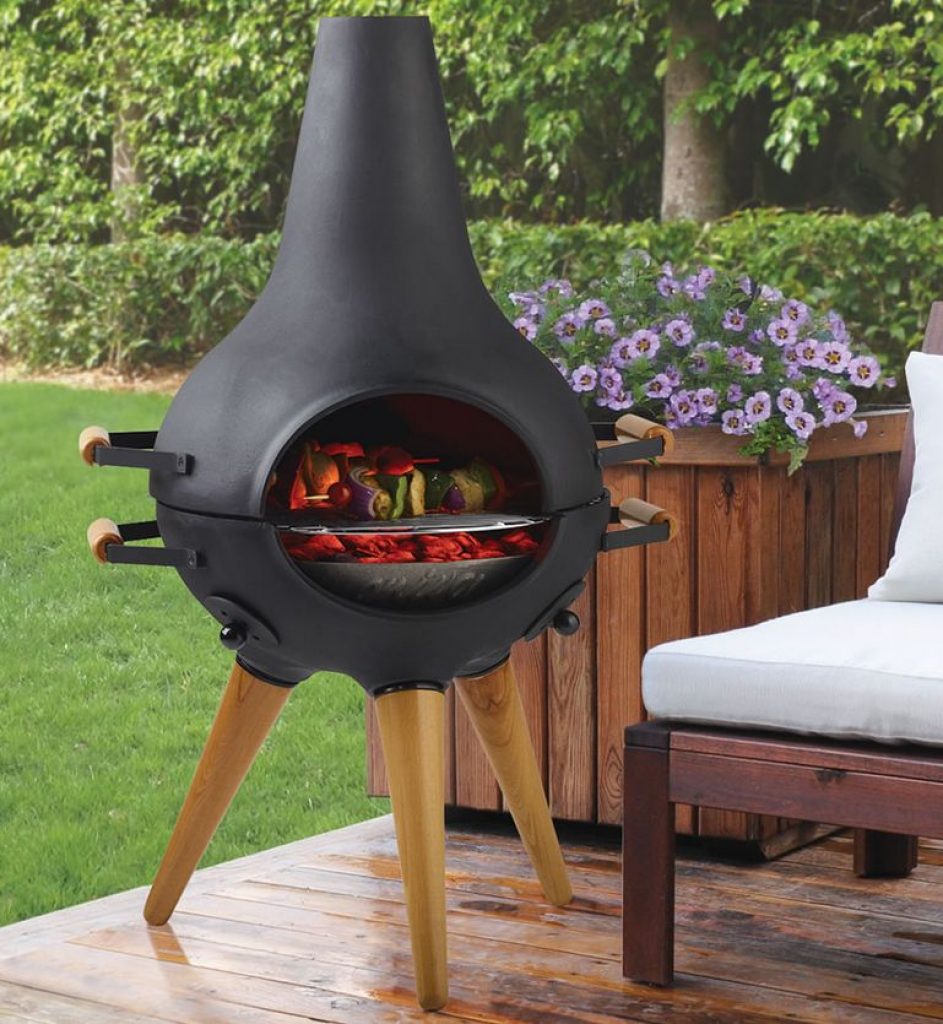 Chiminea Grill.