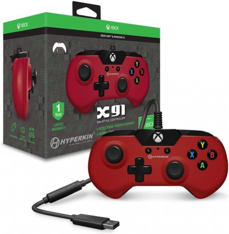 Hyperkin Controller – Red – Xbox One and Windows 10