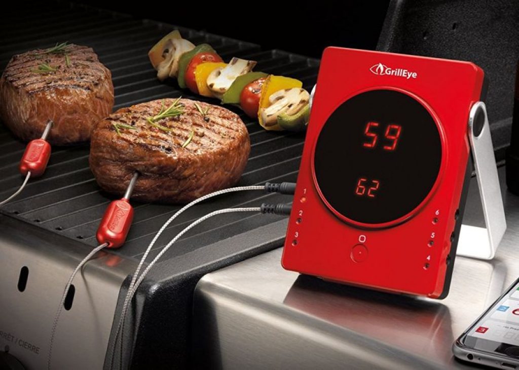 GrillEye Smart Bluetooth Grilling & Smoking Thermometer