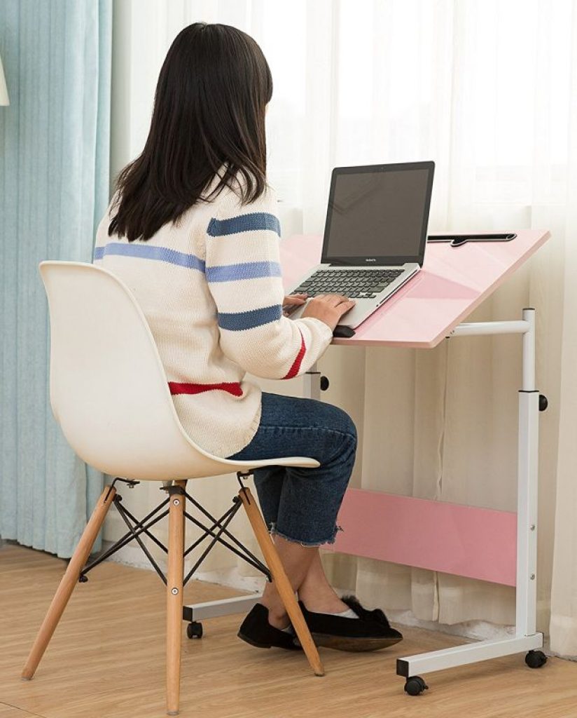 Unicoo-Height Adjustable Laptop Cart