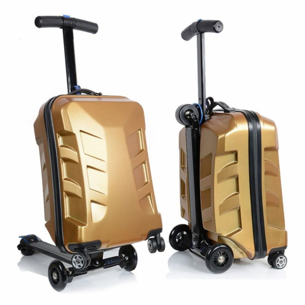Unisex Multi-functional Suitcase Scooter Travel Trolley Luggage