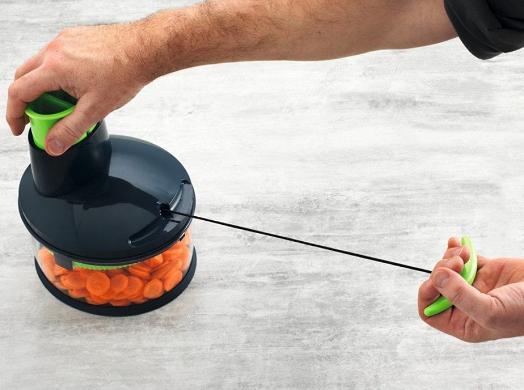 Easy Cut Multi-Purpose Hand-Powered Food Processor