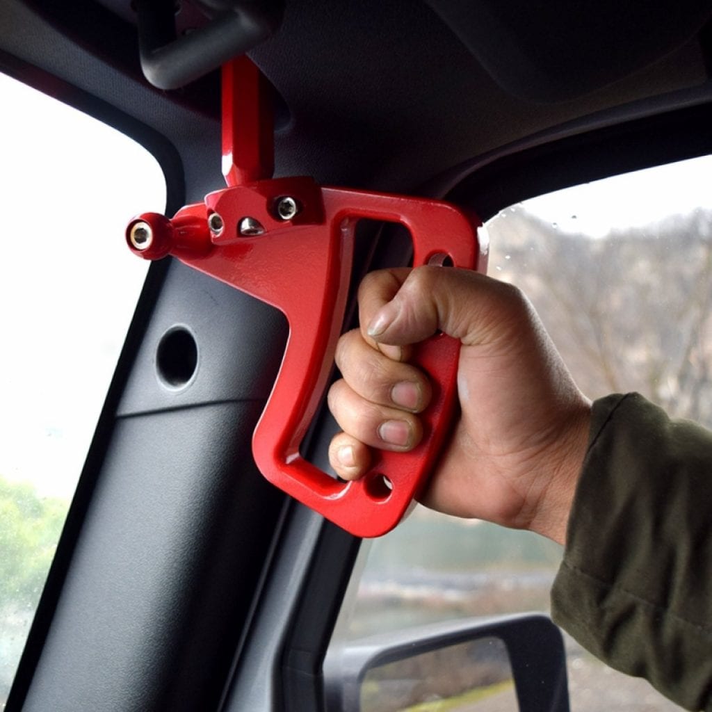 Front Red New Style Aluminum Grab Handle for Jeep Wrangler JK