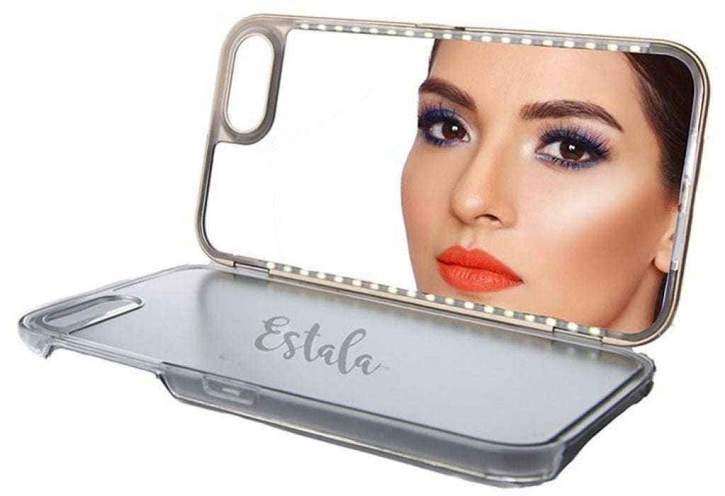iPhone Case With LED Lights and Mirror