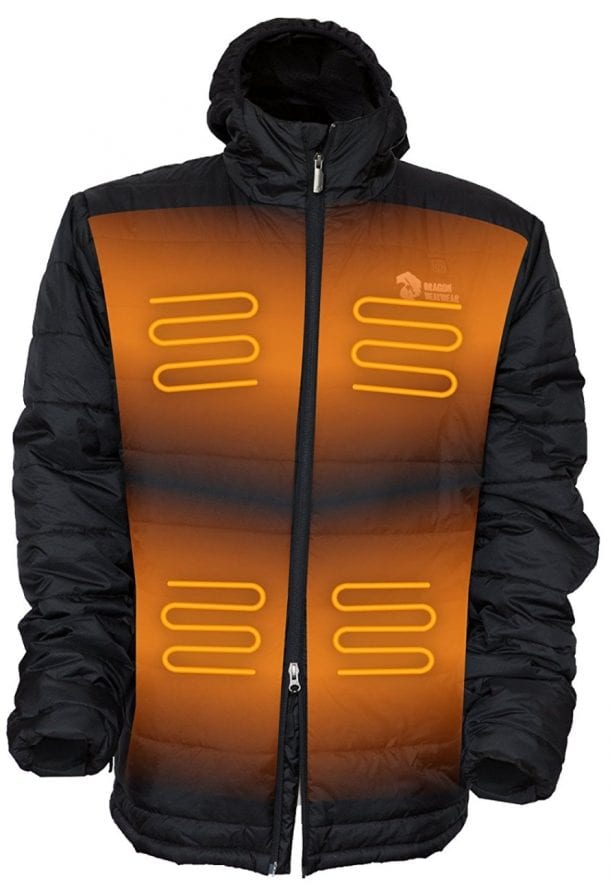Dragon Heatwear Kaiser Mens 5 Zone Heated Jacket