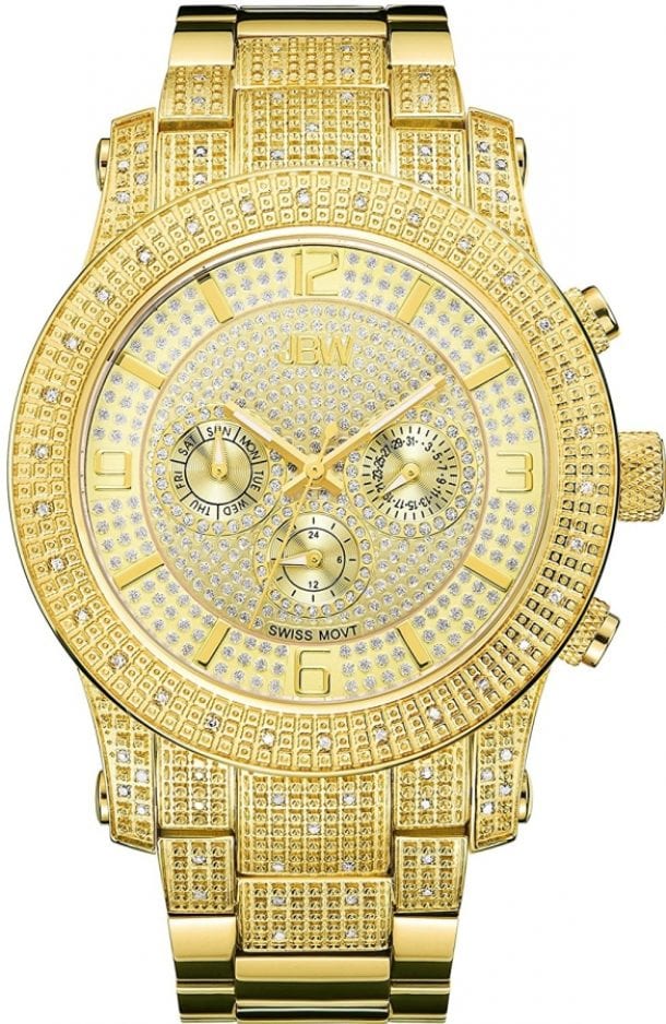 Multi Function Diamond Watch