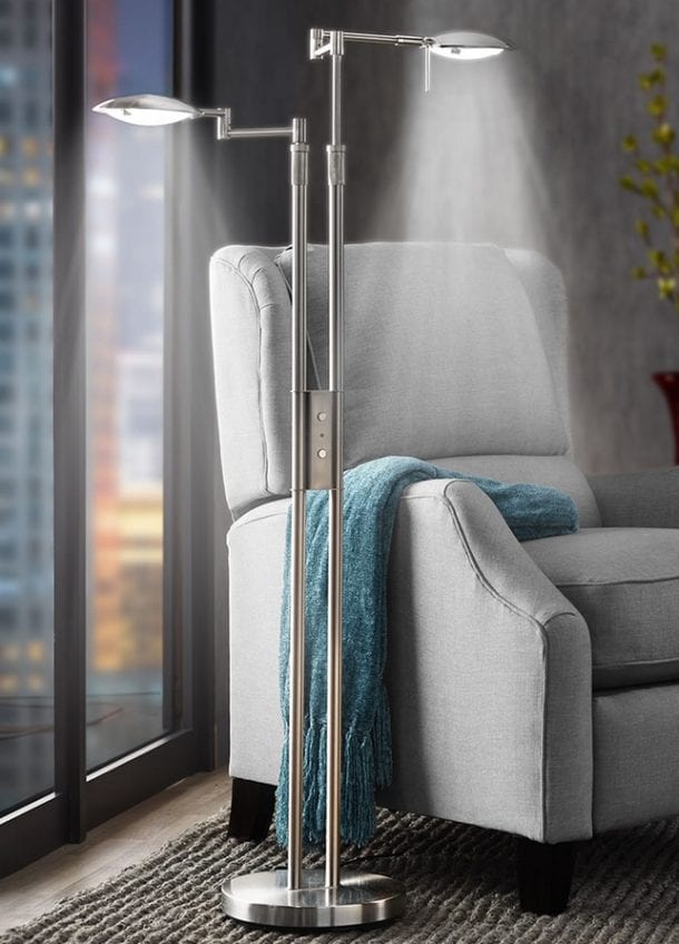 The Double Headed Adjustable Reading Lamp