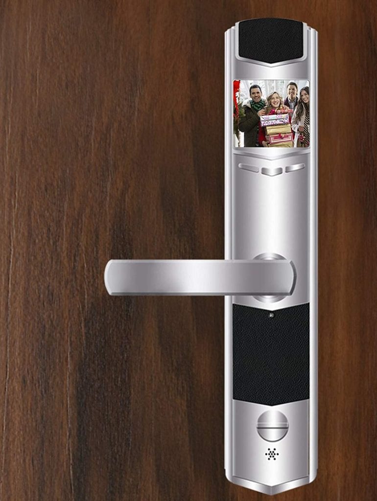 Wireless Wi-Fi Smart Door Lock With Video Peephole Door Vewer