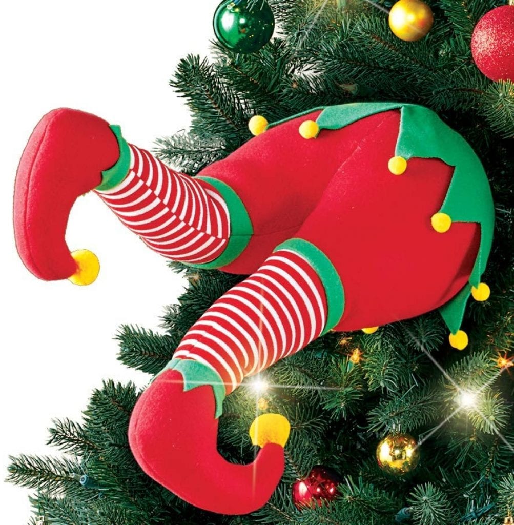 Funny Christmas Tree Legs Decoration