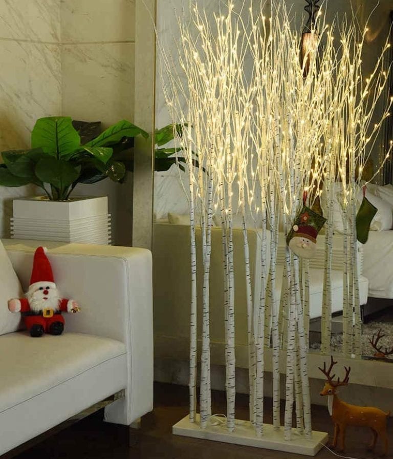 LED Lighted Birch Tree Indoor