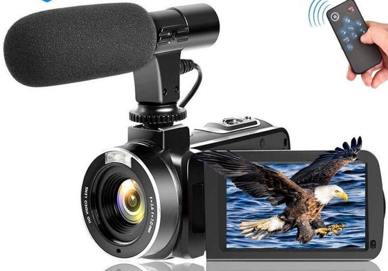 Video Camera Vlogging Camera with MicrophoneFull HD 1080p 30fps 24.0MP ...