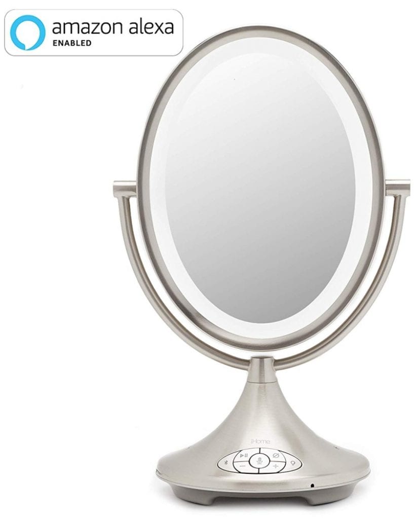 Alexa Enabled Dual Sided Vanity Mirror, Bluetooth Audio, Speakerphone ...